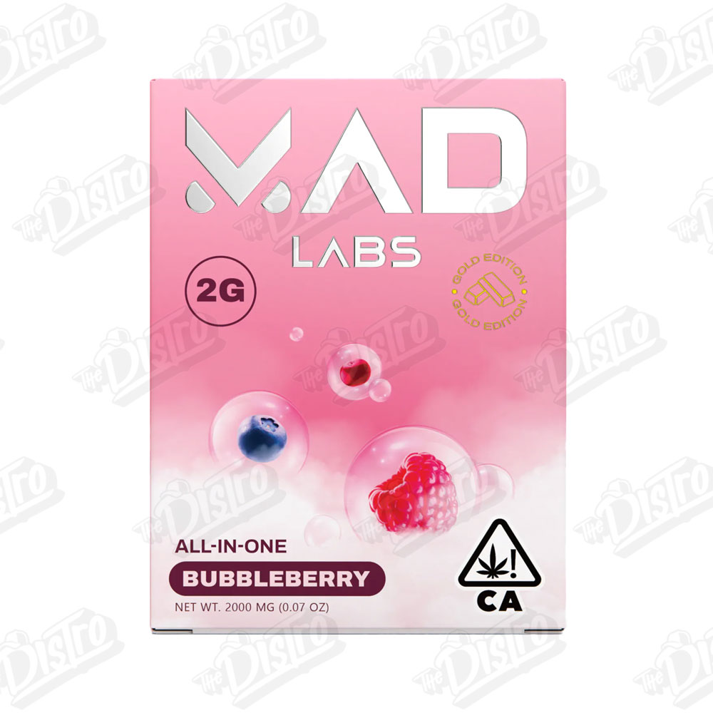 MAD Labs Disposable Vape (2g) – Bubbleberry - The Distro