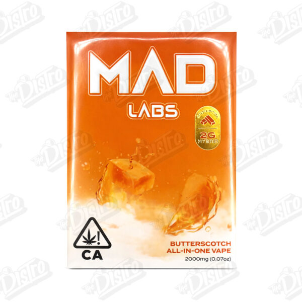 MAD Labs Disposable Vape (2g) – Butterscotch - The Distro