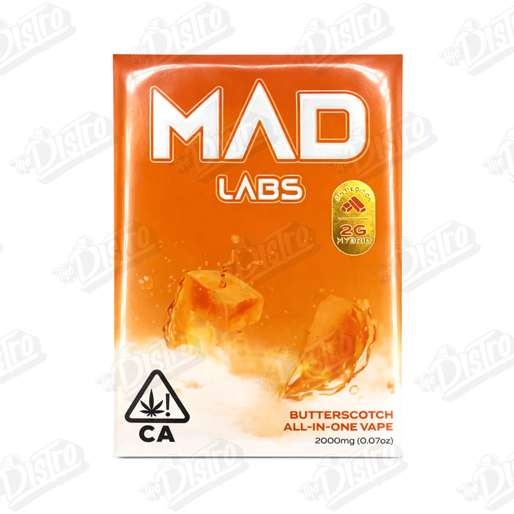 MAD Labs Disposable Vape (2g) – Butterscotch - The Distro